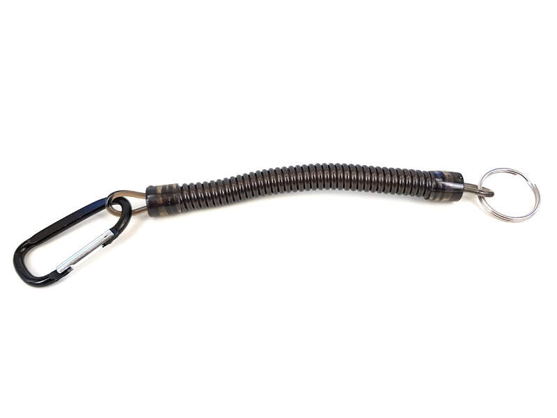 Elastic retaining band 25 cm (100 cm) with attachment ring and carabi